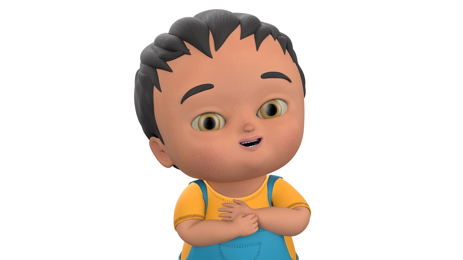 3D Cartoon Babyboy 3D Model LUKA With Rig - TurboSquid 2277032