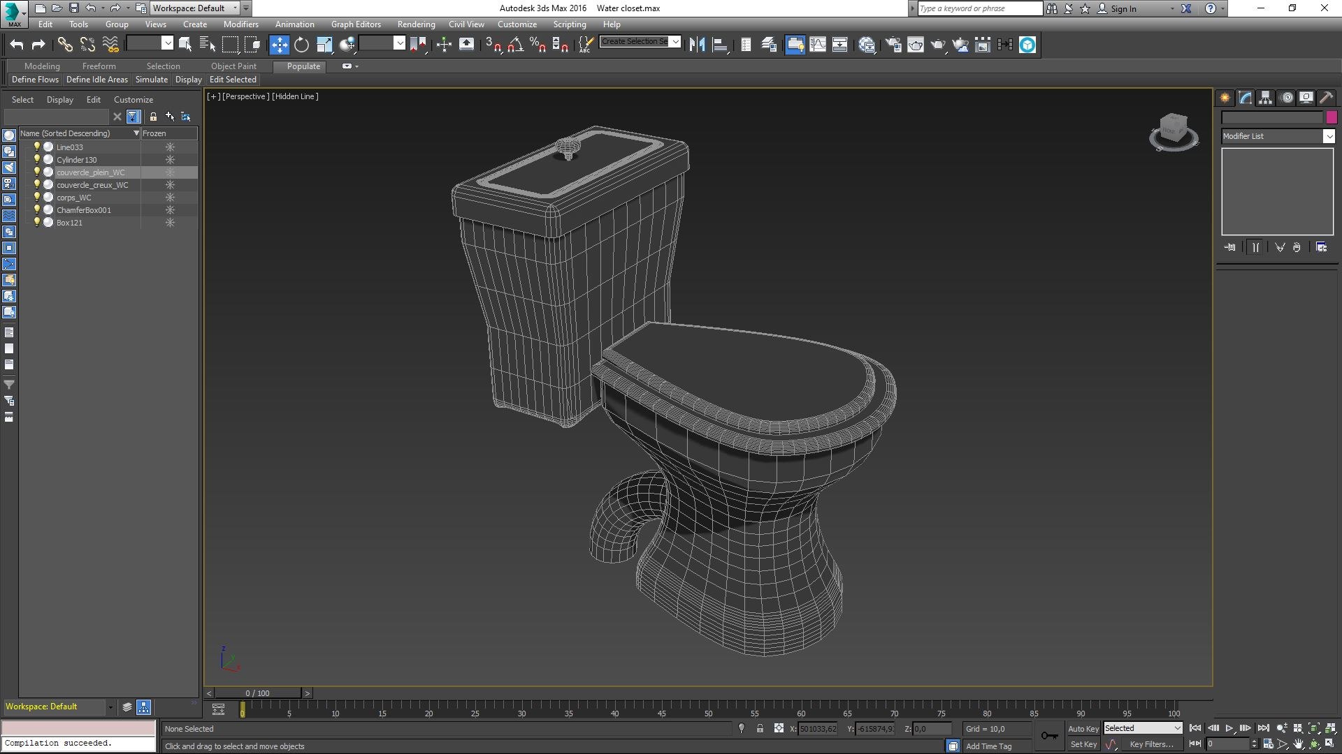 Water Closet 3D Model - TurboSquid 2340063
