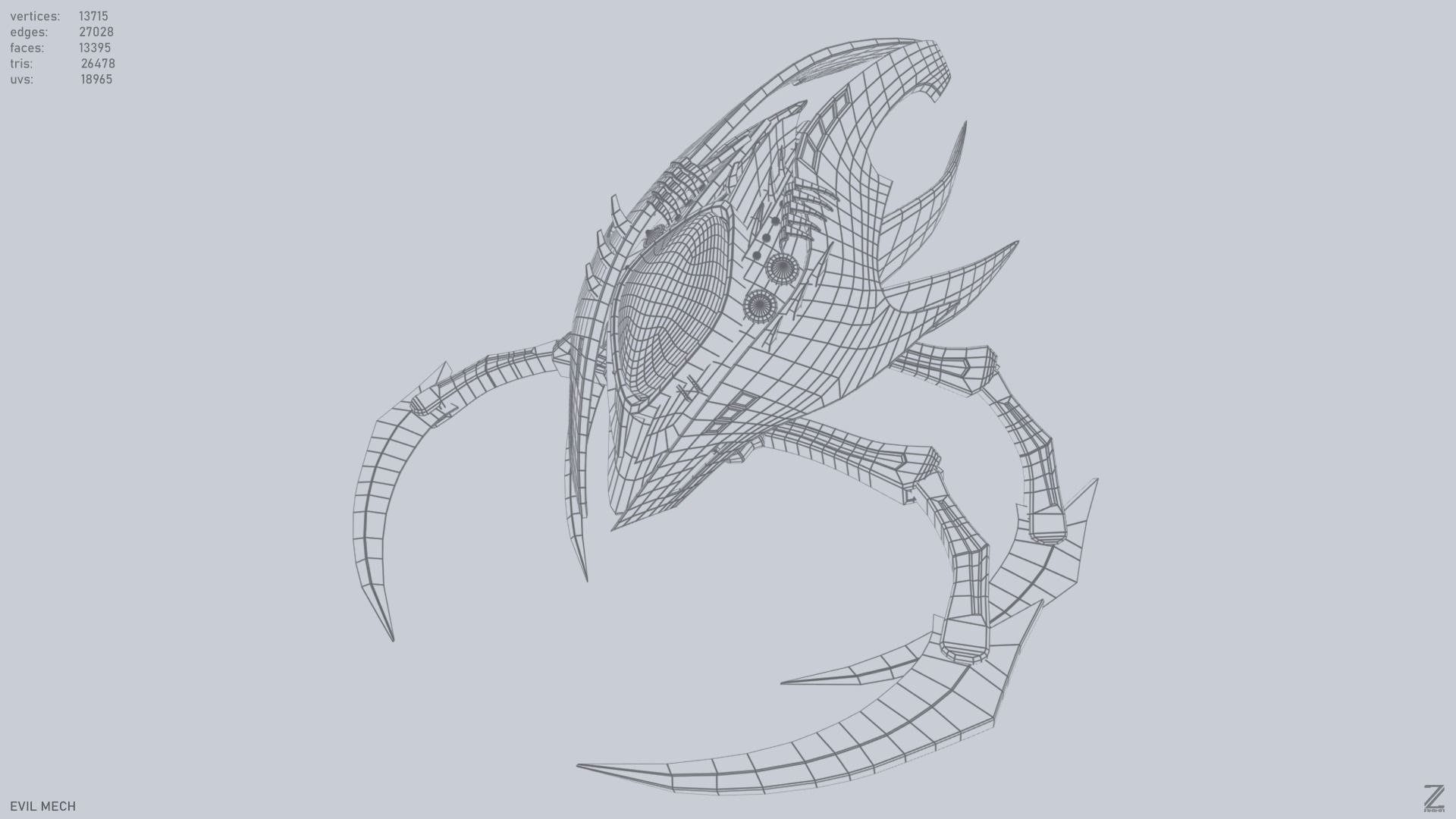 3D Model Evil Mech Collection - TurboSquid 2386026