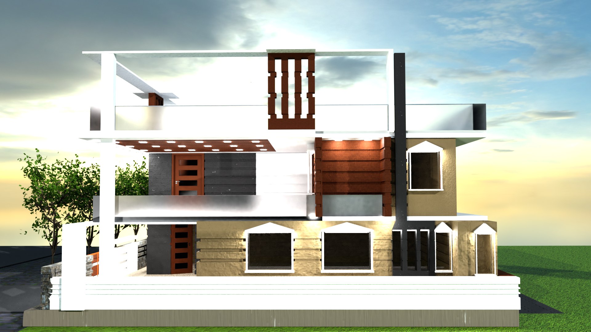 3D House 3D Elevation Model - TurboSquid 2165570