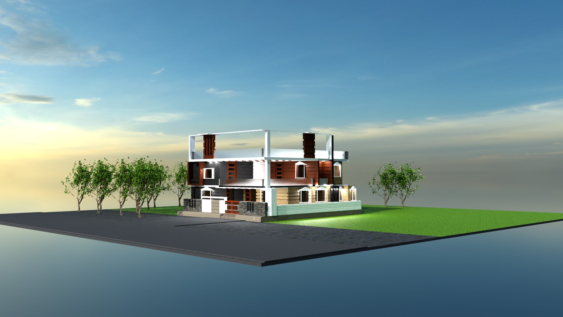 3D House 3D Elevation Model - TurboSquid 2165570