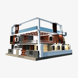 3D House Elevation Models - Browse & Download Formats - TurboSquid