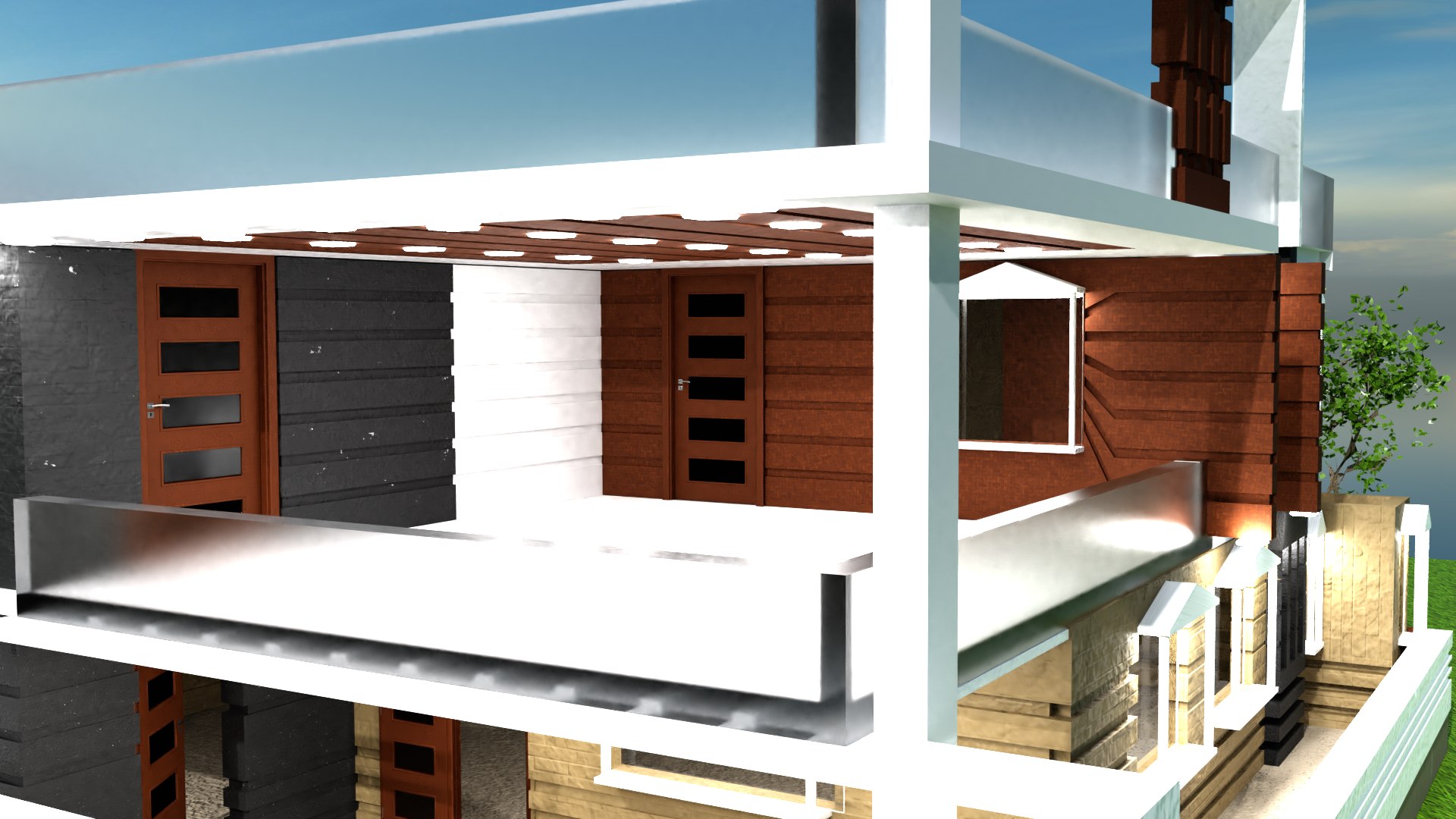 3D House 3D Elevation Model - TurboSquid 2165570