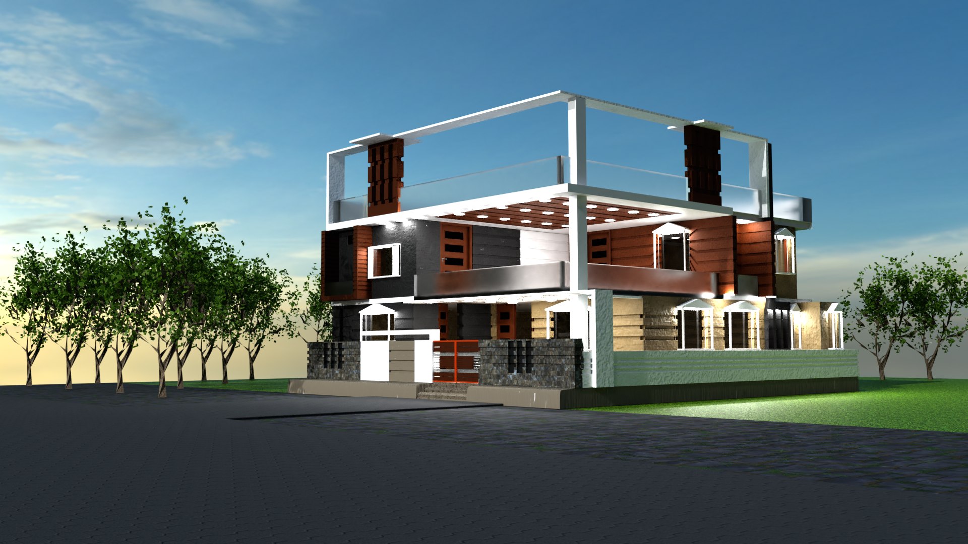 3D House 3D Elevation Model - TurboSquid 2165570
