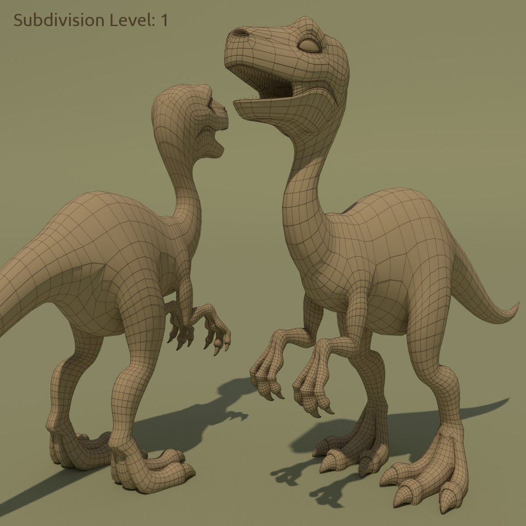 Dinosaurs Rig 3d 3ds