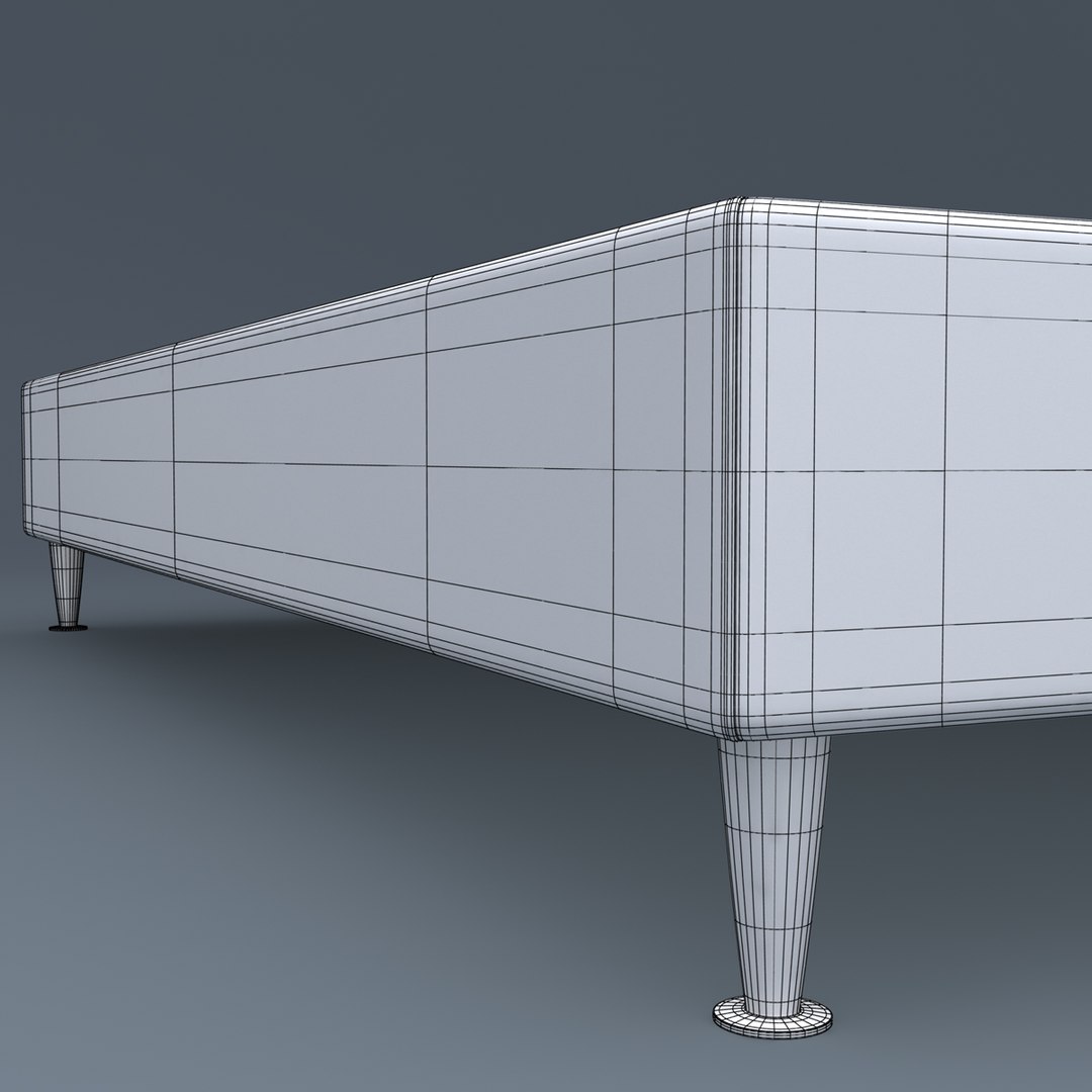 Sommier Bedroom Base 3d Model