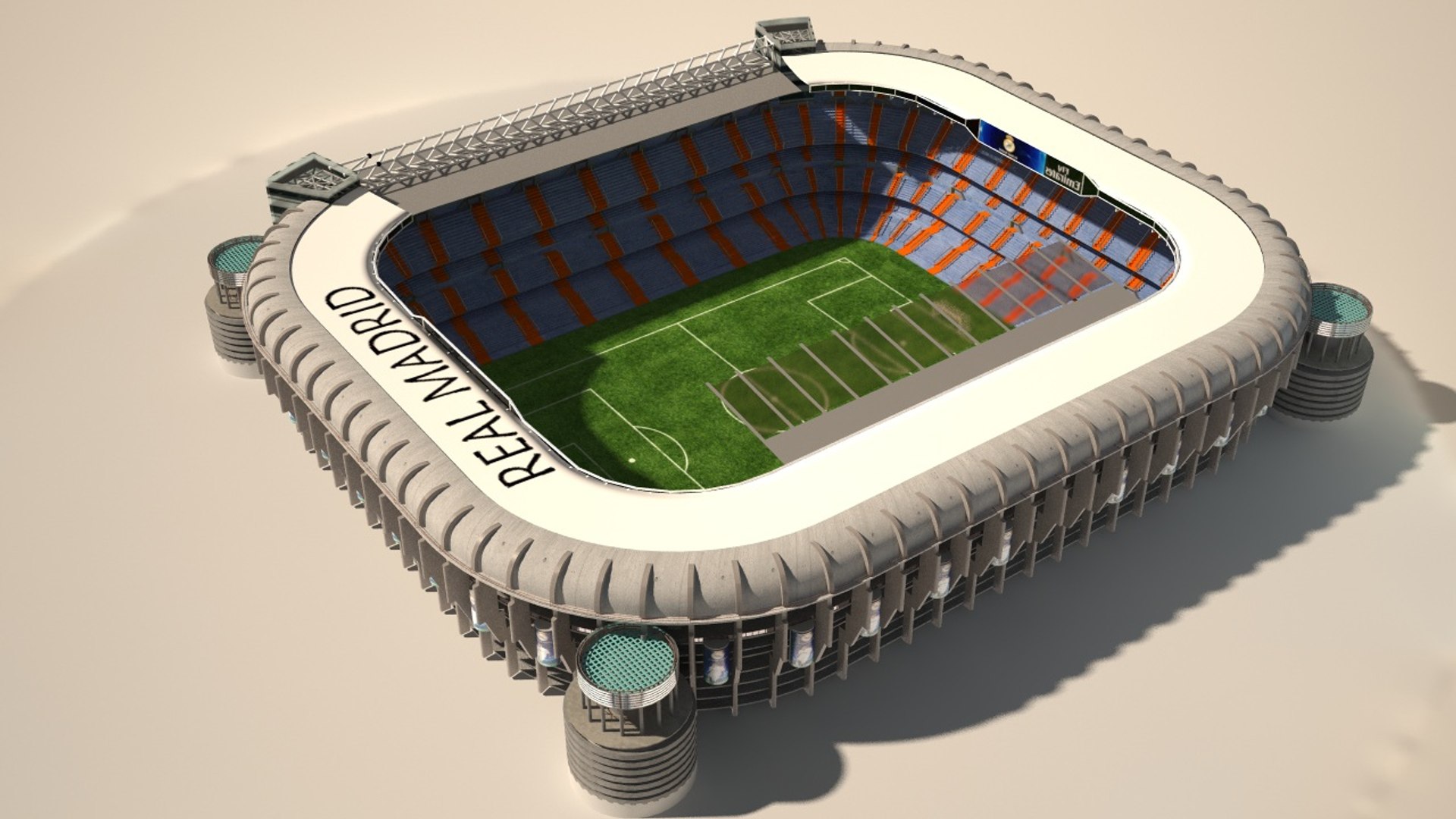 3d Model Santiago Bernabeu