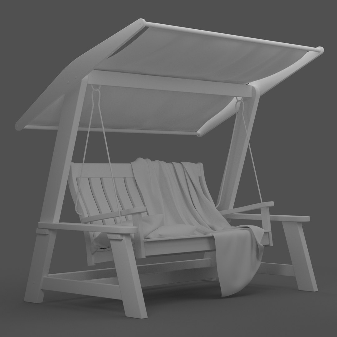 3dsmax Garden Swing