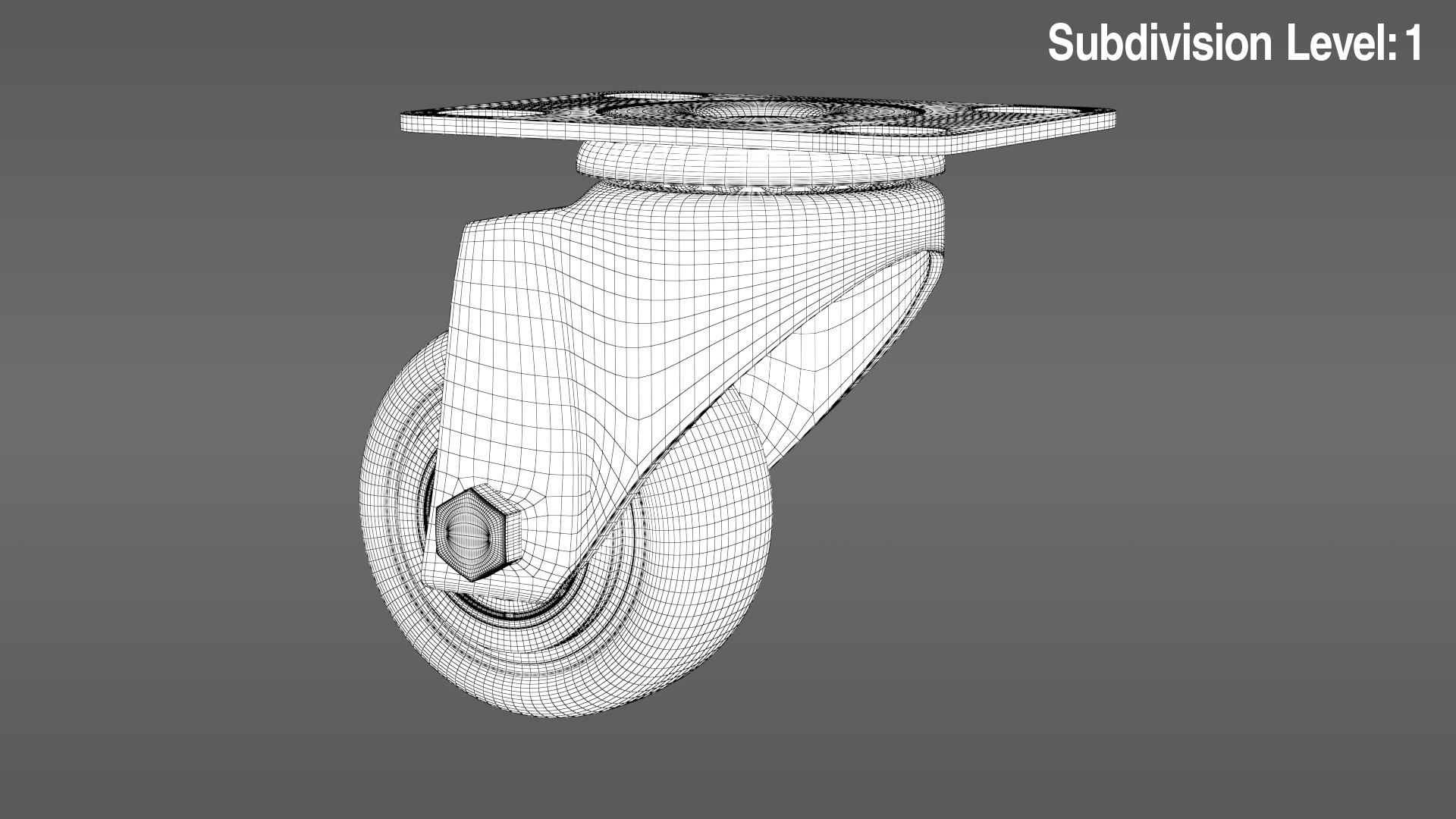 3D Caster Wheel model - TurboSquid 1763777