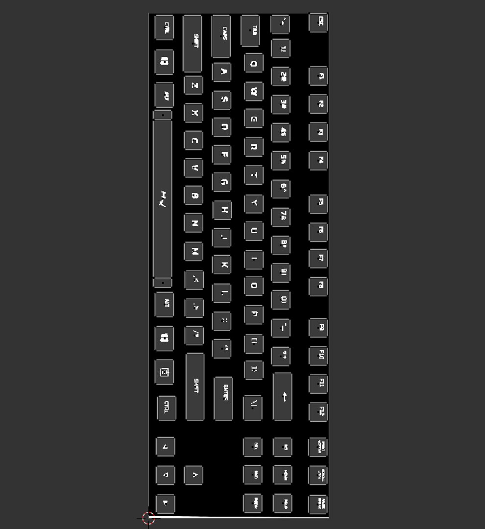 Keyboard HYPERX Highly Optimized 3D Model - TurboSquid 1845777