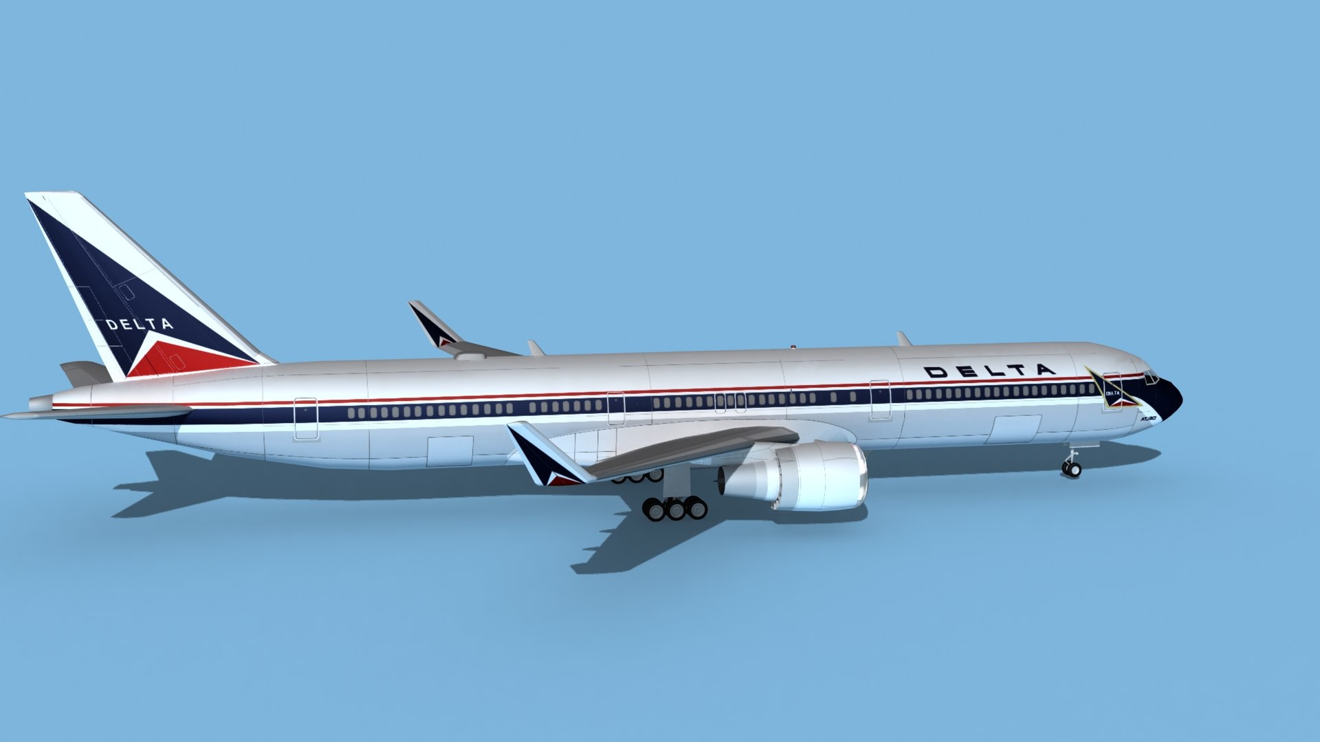 3D Boeing 767-400 Delta 1 - TurboSquid 1912352