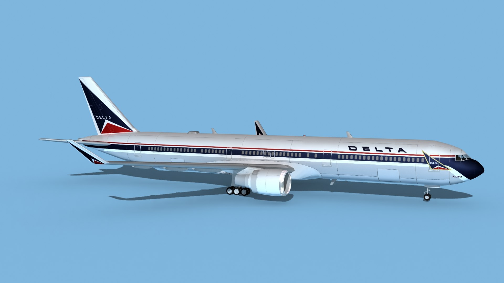 3D Boeing 767-400 Delta 1 - TurboSquid 1912352