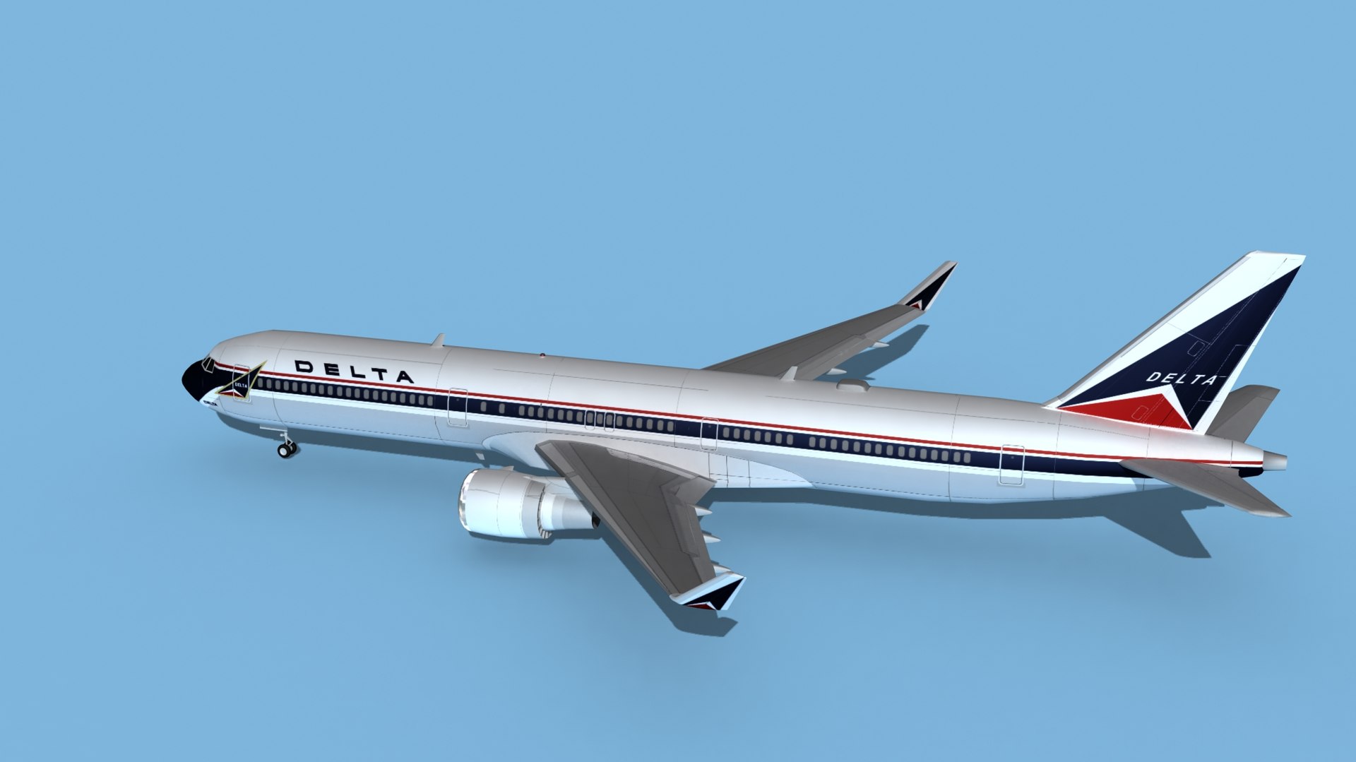 3D Boeing 767-400 Delta 1 - TurboSquid 1912352