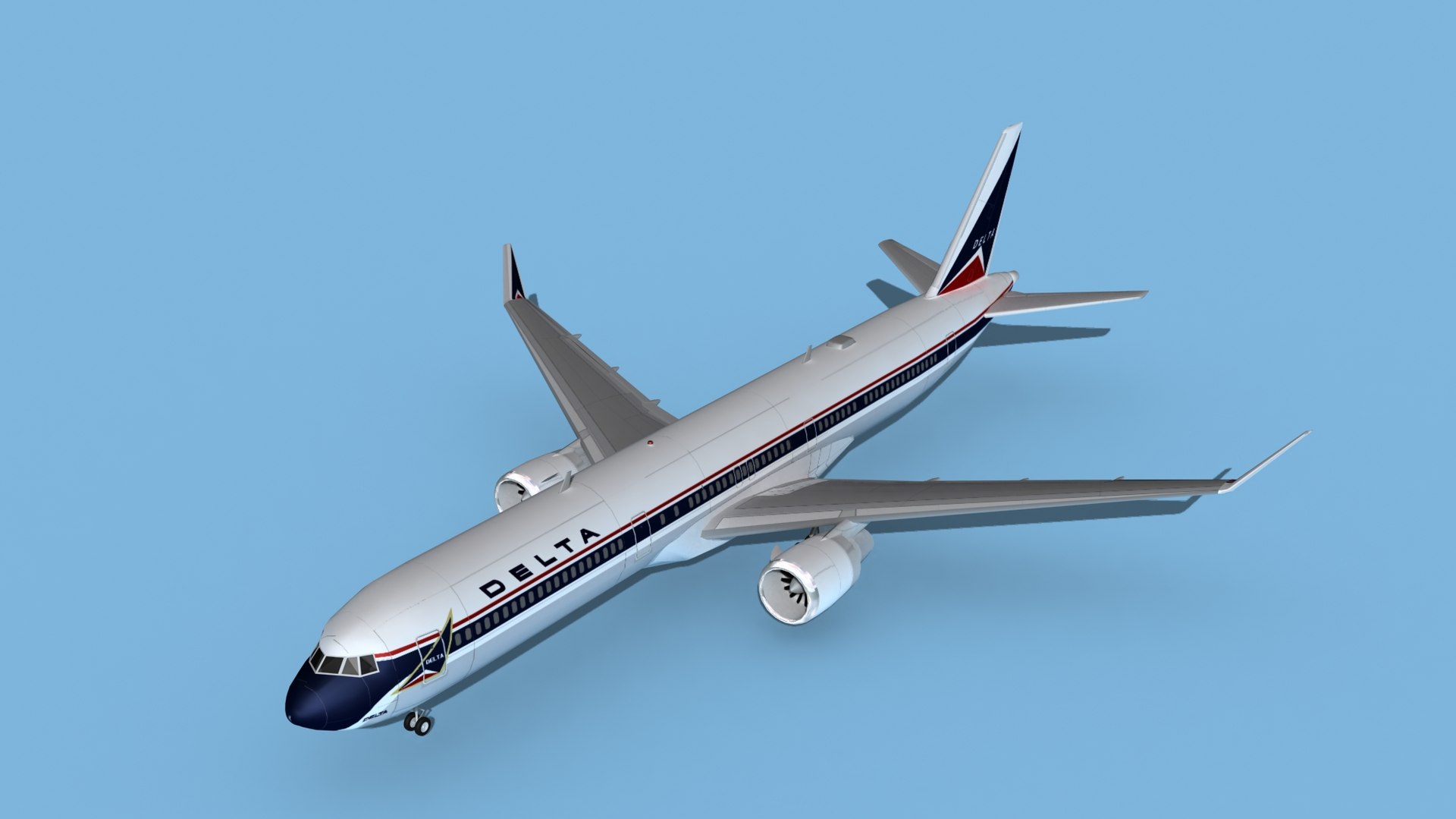 3D Boeing 767-400 Delta 1 - TurboSquid 1912352