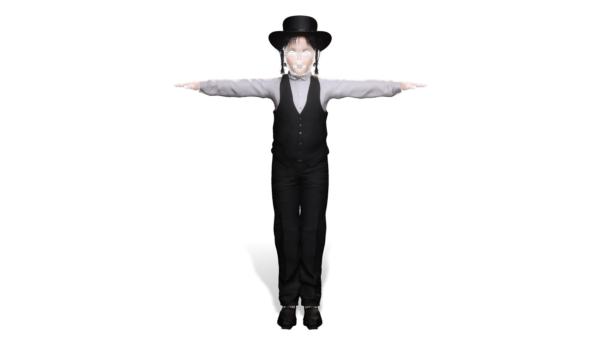 3D AAA 3D MODEL EUROPEAN JEWISH BOY CHARACTER - JEWISH BOY OUTFIT Model ...