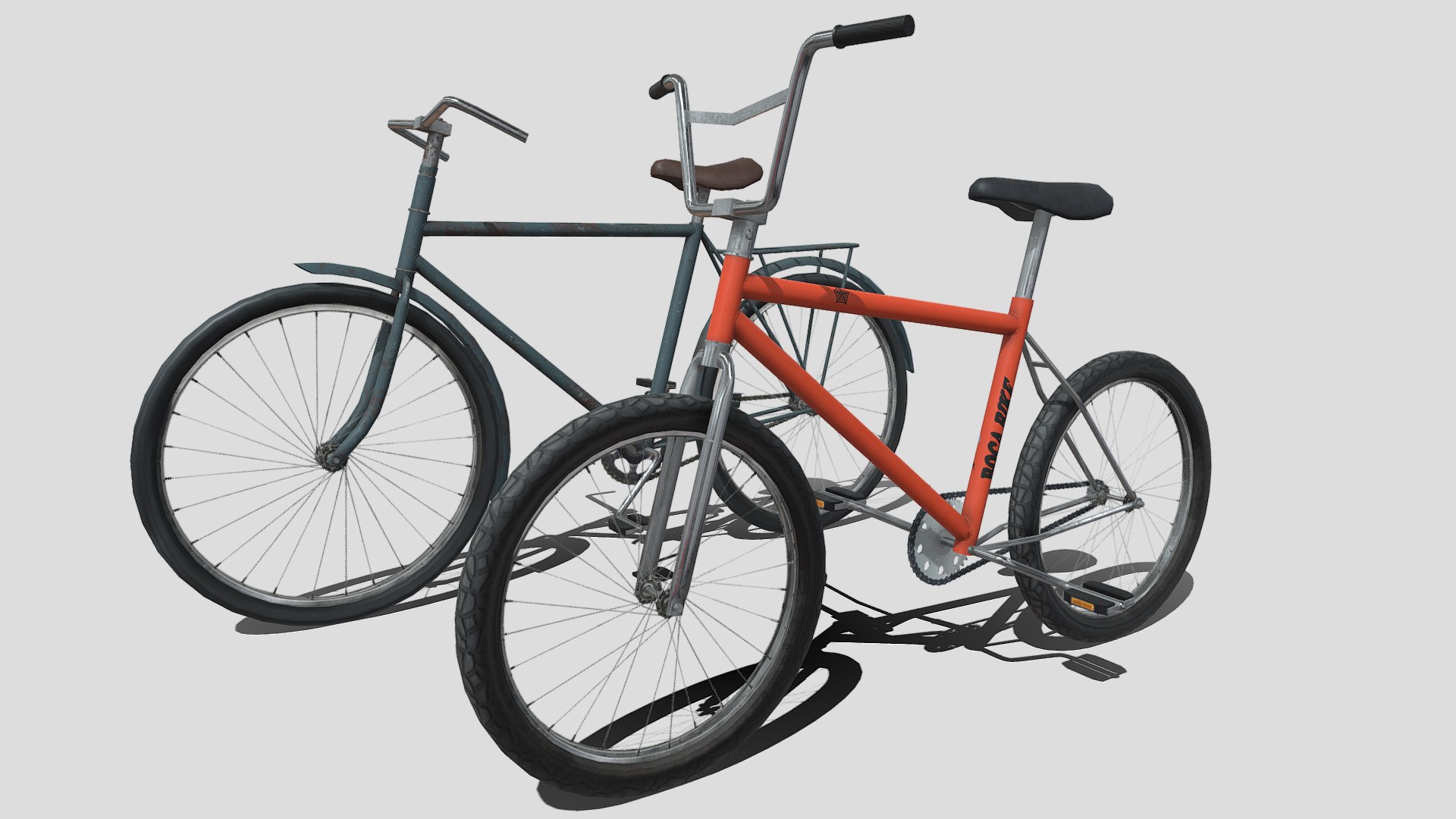 Two Low Poly Bikes 3D Model - TurboSquid 2208056