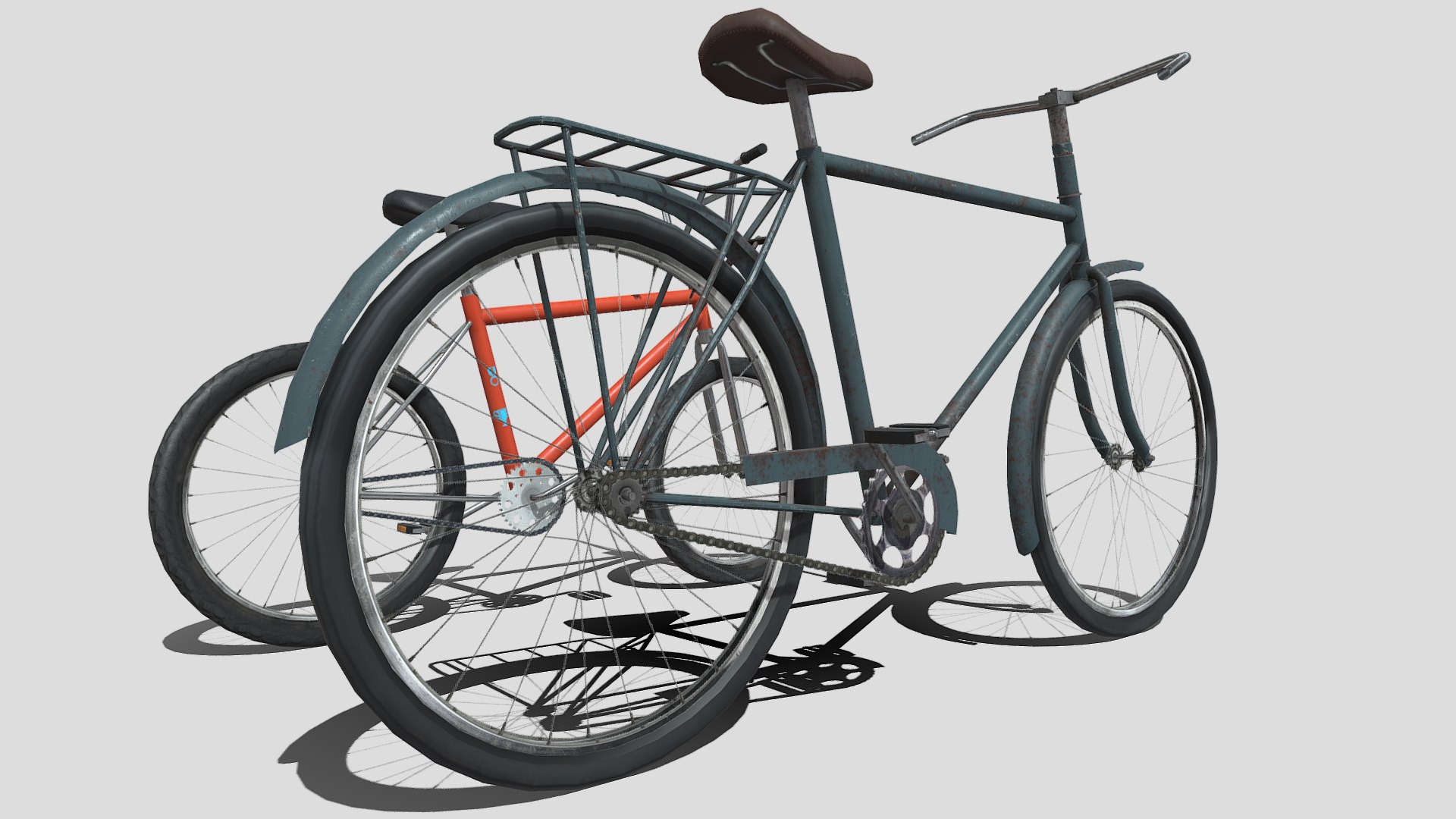 Two Low Poly Bikes 3D Model - TurboSquid 2208056