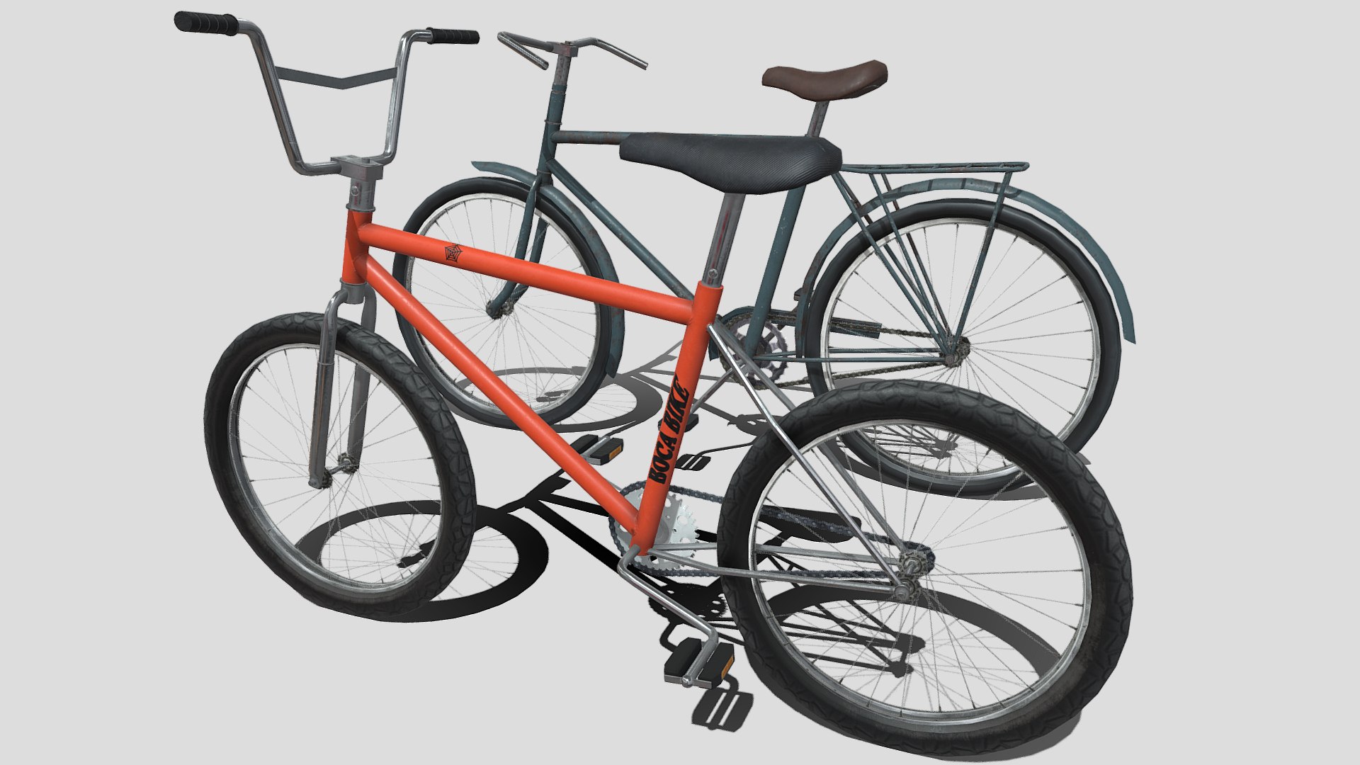 Two Low Poly Bikes 3D Model - TurboSquid 2208056
