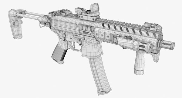 Gun sig sauer mpx model - TurboSquid 1211922