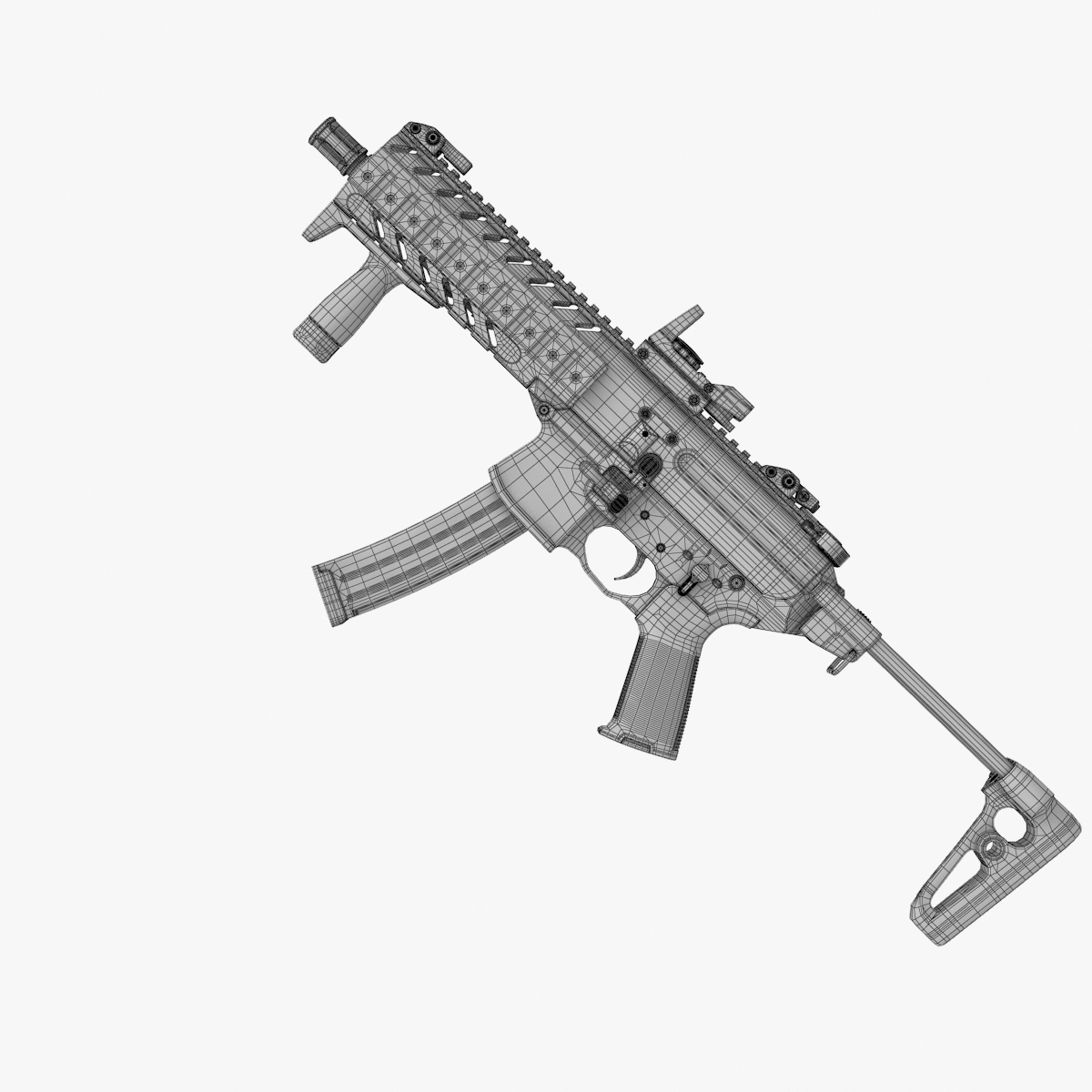 Gun sig sauer mpx model - TurboSquid 1211922