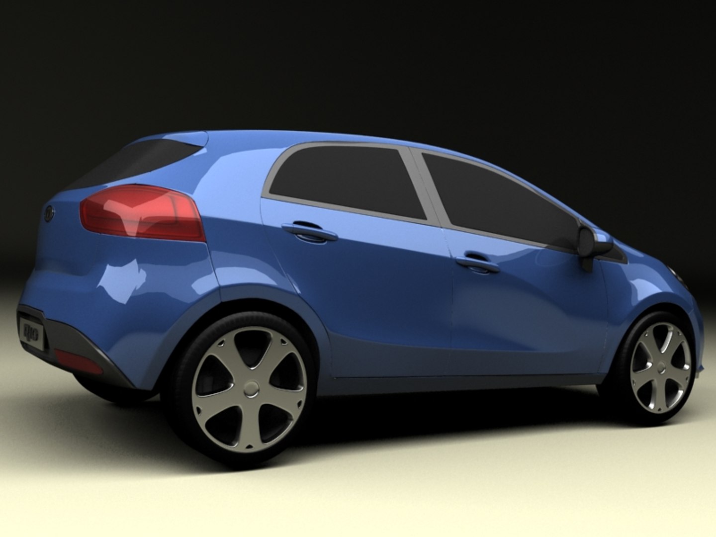 3d 3ds Kia Rio 2012