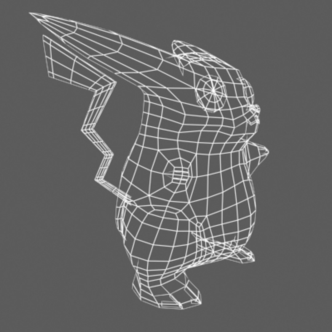 pikachu pokemon 3d model