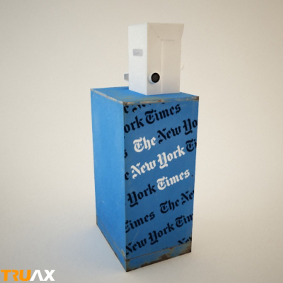 3d Model Of New York Newspaper Machine