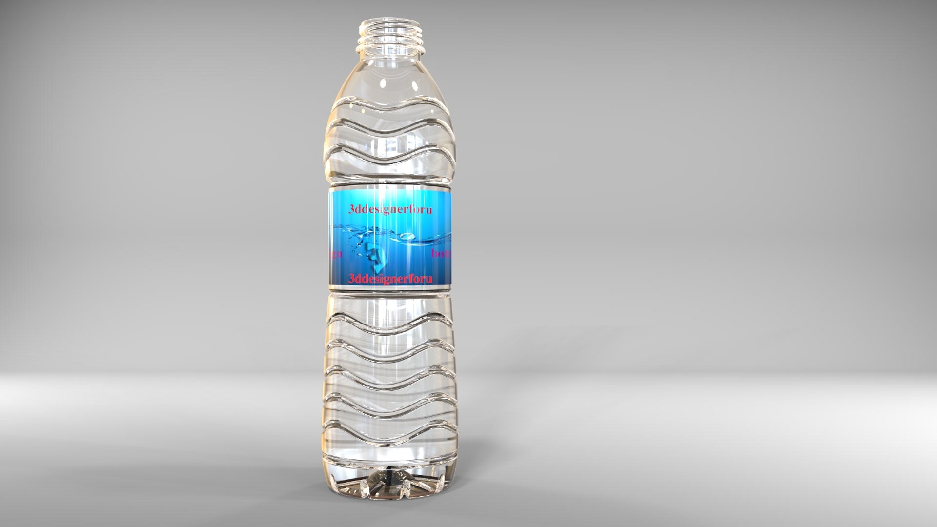 500ml Water Bottle Model - TurboSquid 1208659