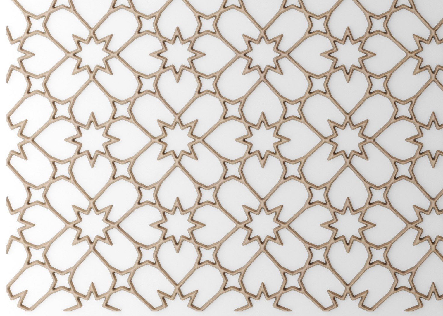 Lattice Arab Panel 3d Model