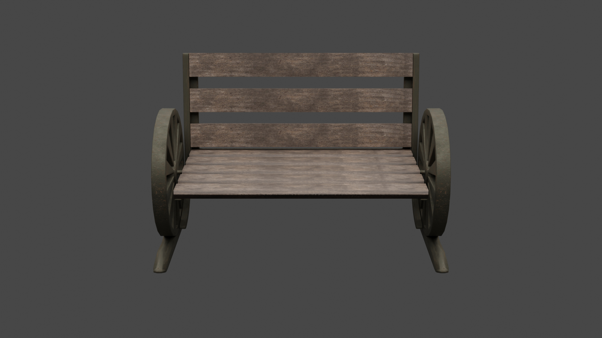 3D Model Bench With Wheels - TurboSquid 2307600