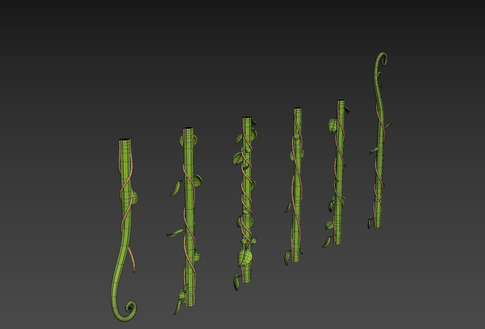 Prop306 Modular Vine Model - TurboSquid 2255960