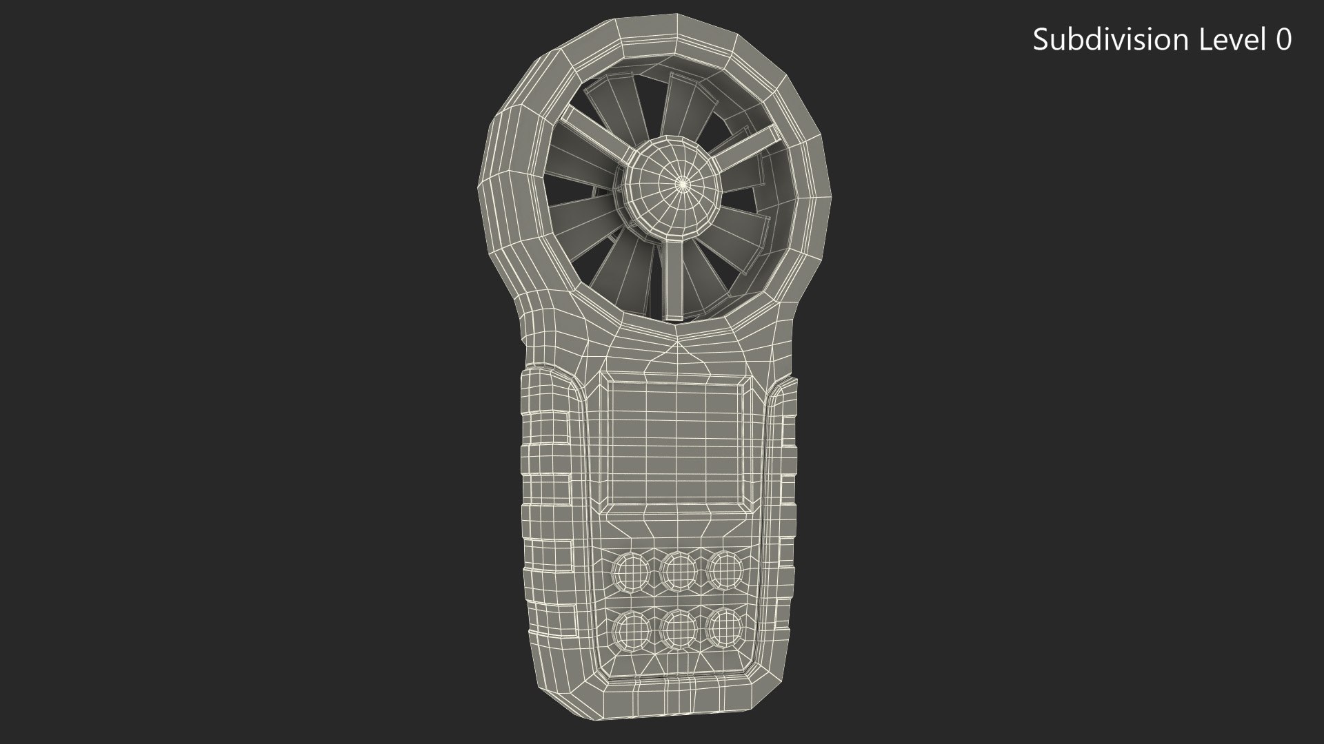 3D model handheld digital anemometer meter - TurboSquid 1670579