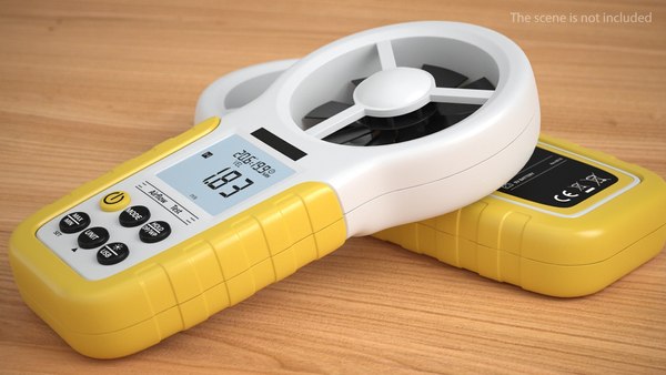 3D model handheld digital anemometer meter - TurboSquid 1670579