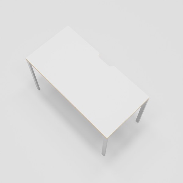 Low poly minimalist work table 600 x 1200 mm 3D - TurboSquid 1974846