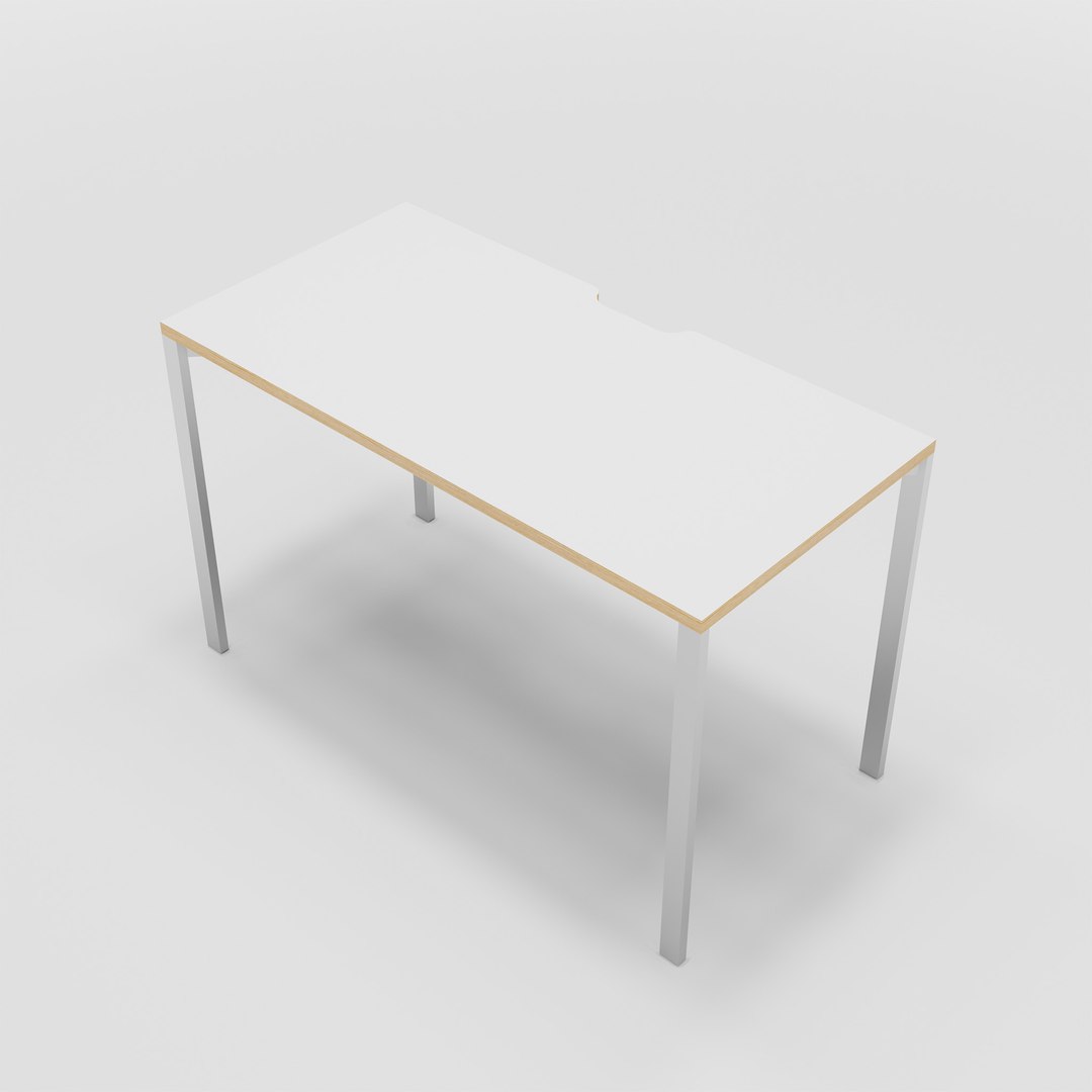 Low Poly Minimalist Work Table 600 X 1200 Mm 3D - TurboSquid 1974846