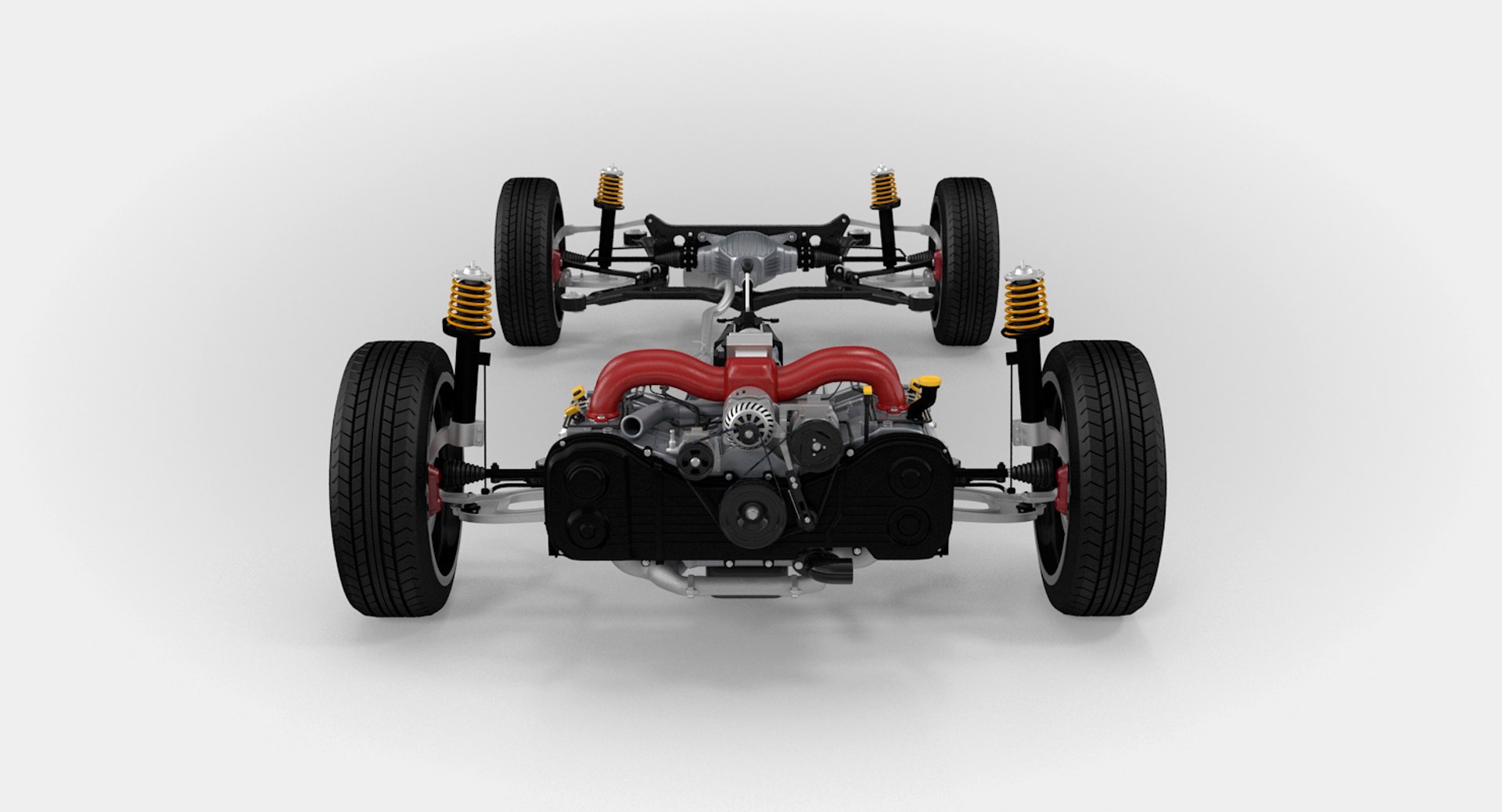 3D Model Awd Automobile Chassis - TurboSquid 1252905