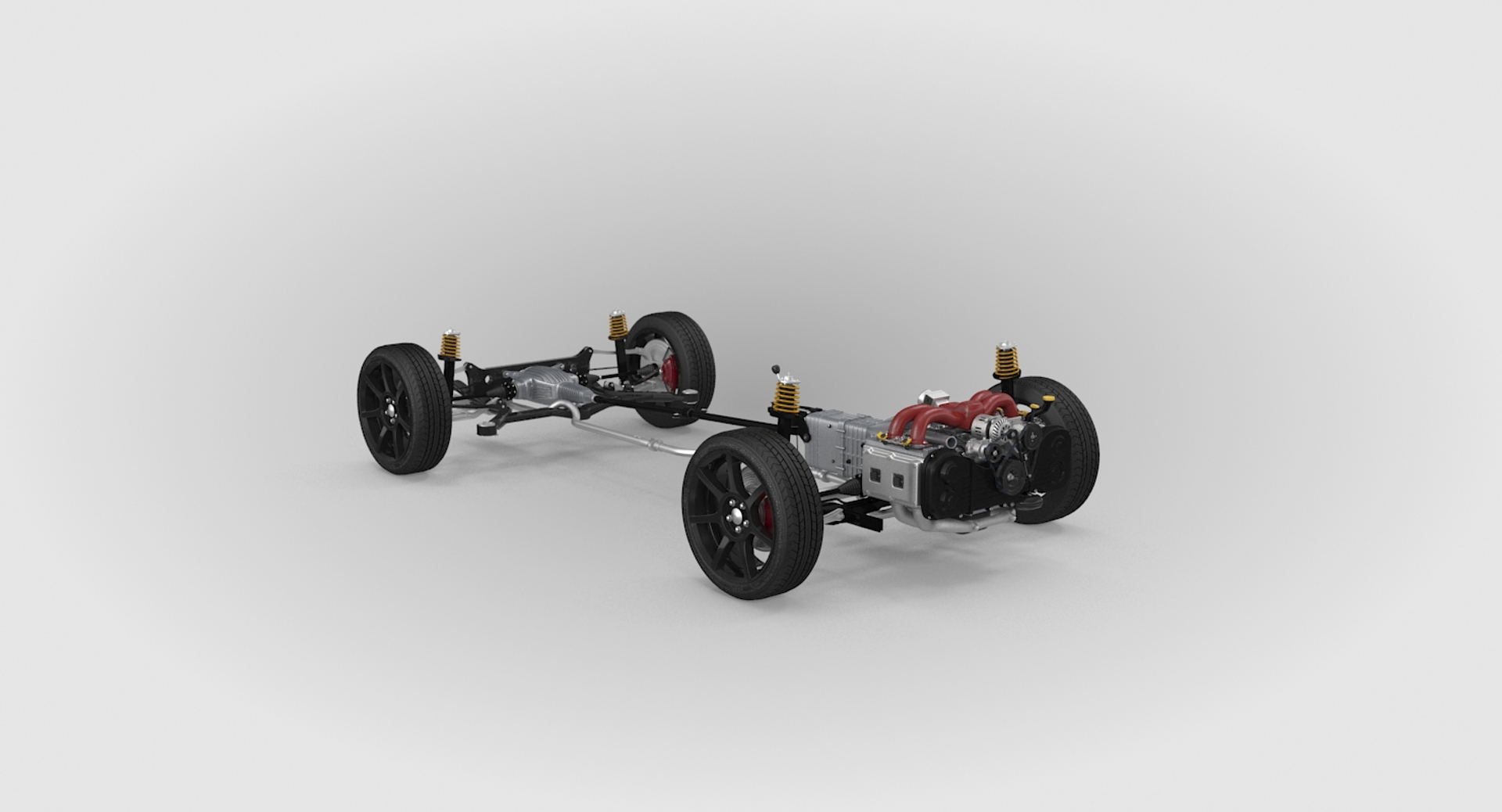 3D Model Awd Automobile Chassis - TurboSquid 1252905