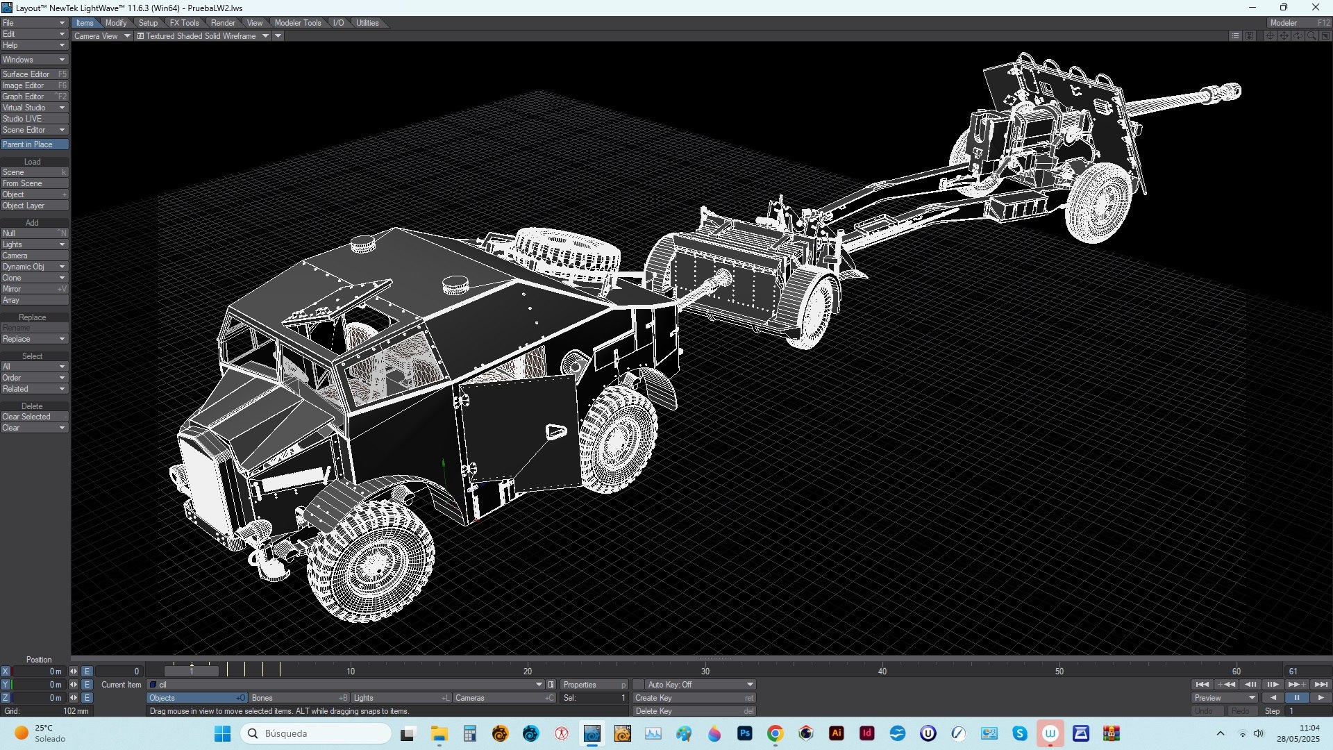 Morris QUAD With Ordnance QF17 Punder Gun 3D Model - TurboSquid 2413898