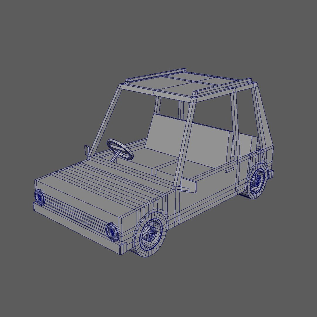 Low Poly Car Stylized Cartoony 3D - TurboSquid 2176262