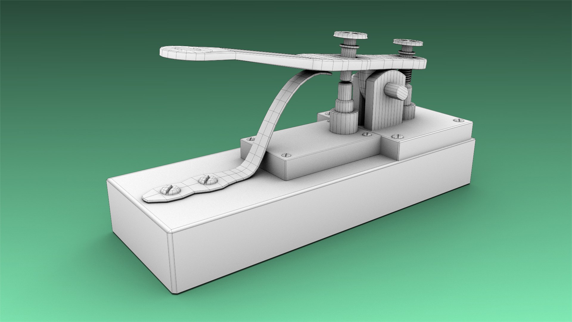 Low-poly Telegraph 3D Model - TurboSquid 1658471