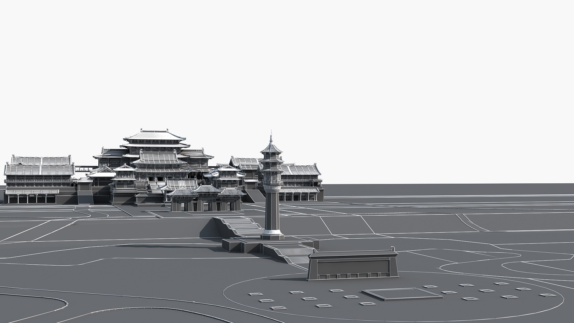 Chinese Ancient Palace 3 3D Model - TurboSquid 1855619