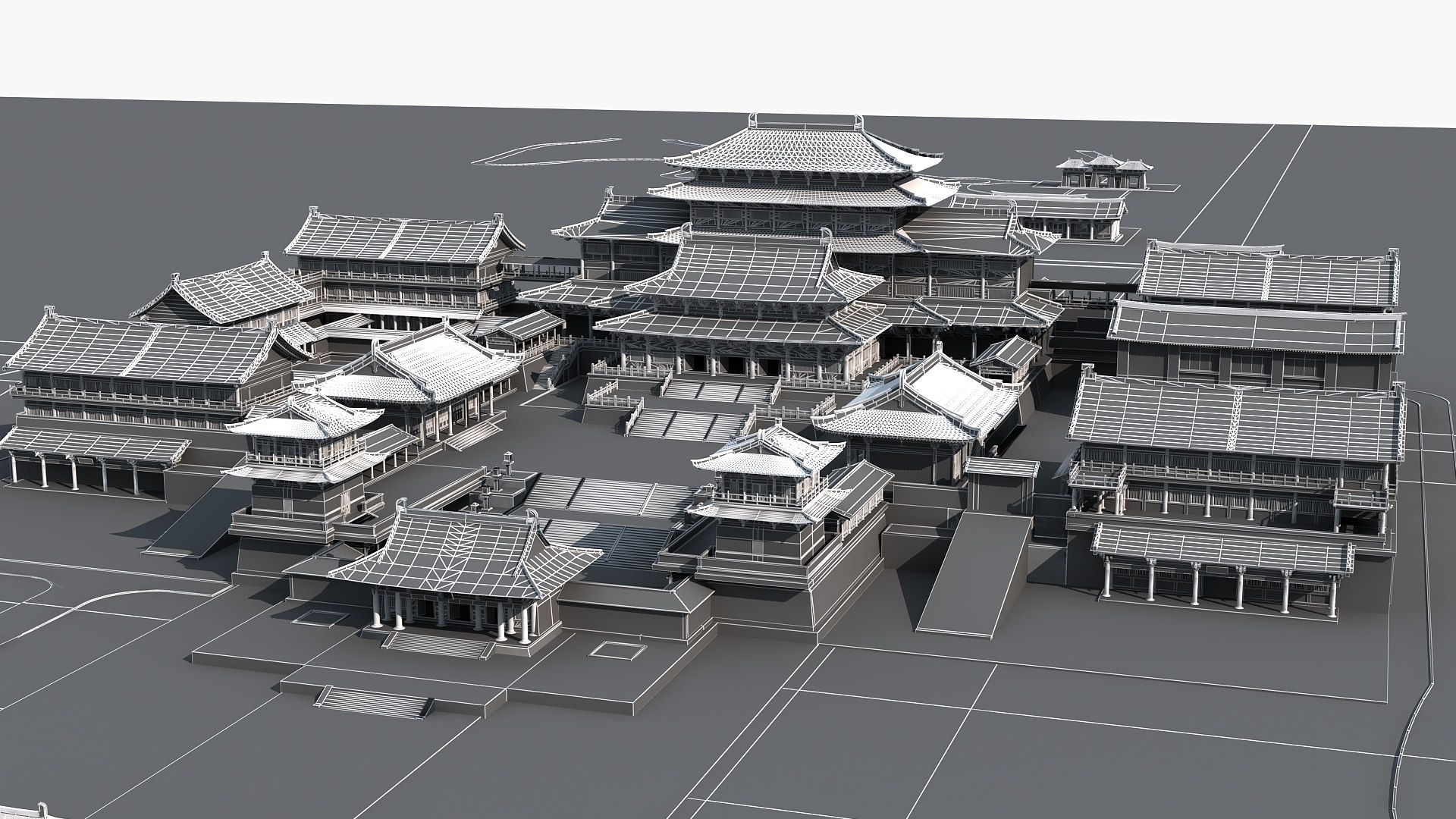 Chinese Ancient Palace 3 3D Model - TurboSquid 1855619