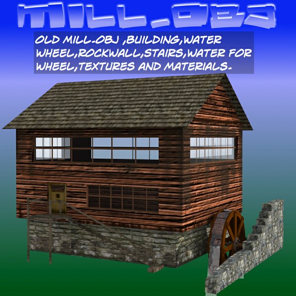 mill plant 3d model
