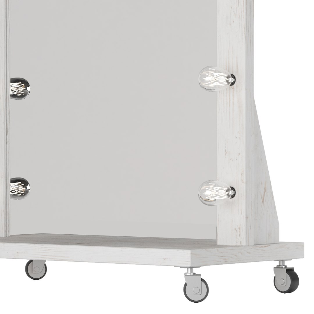 Mobile Mirror With Light Model - TurboSquid 2102019