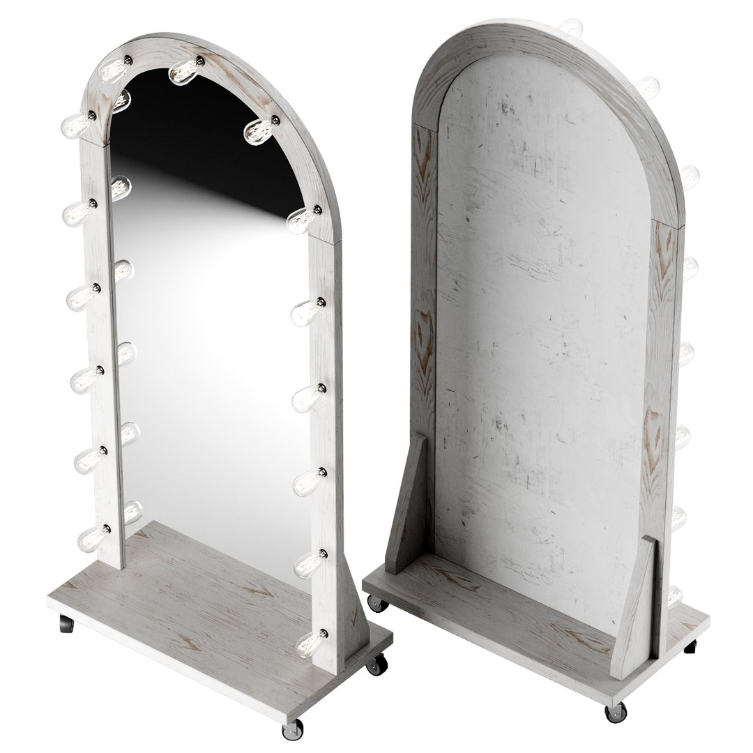 Mobile Mirror With Light Model - TurboSquid 2102019