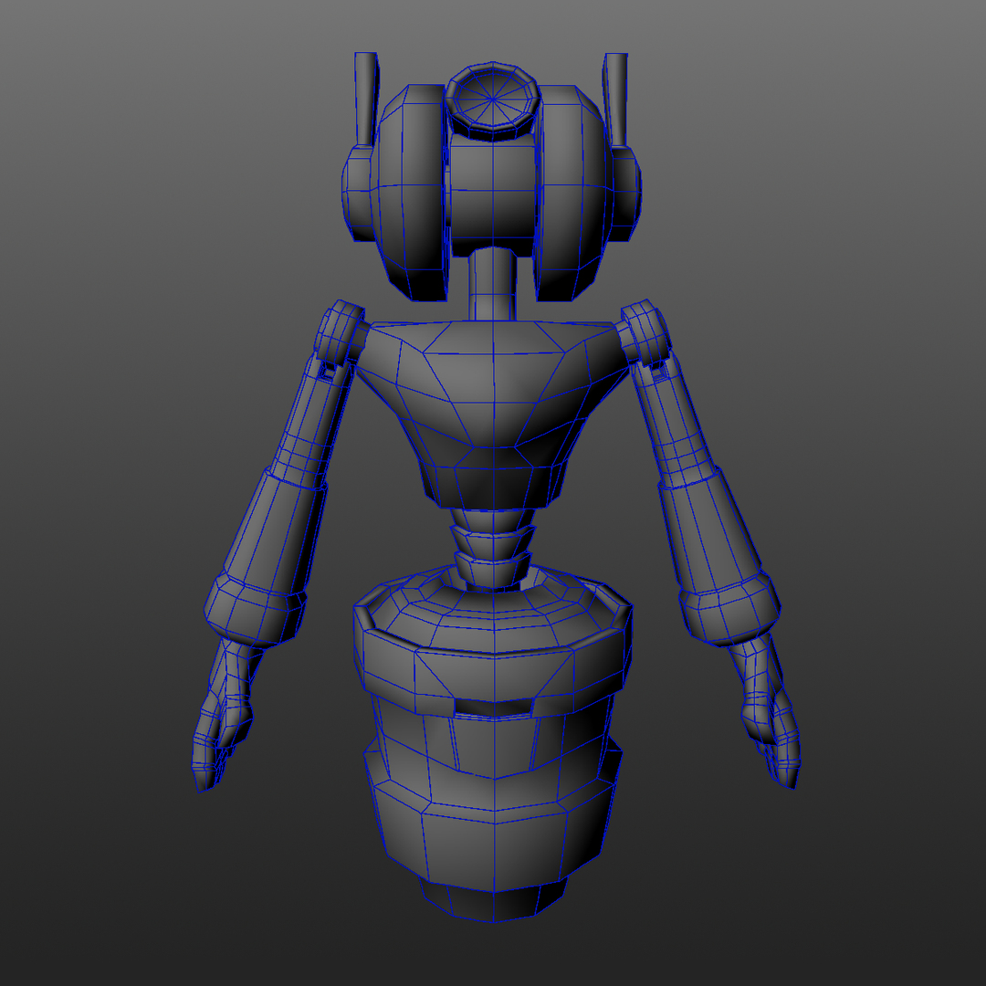 robot character obj