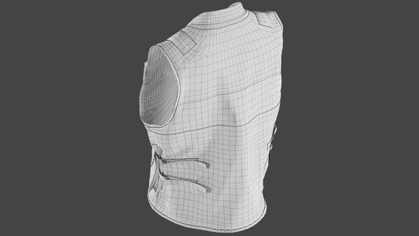 3D vest clothing model - TurboSquid 1681453