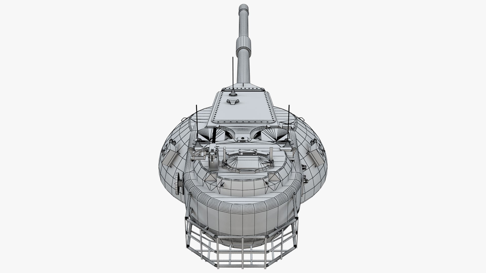 3D tank turret 3 - TurboSquid 1509939