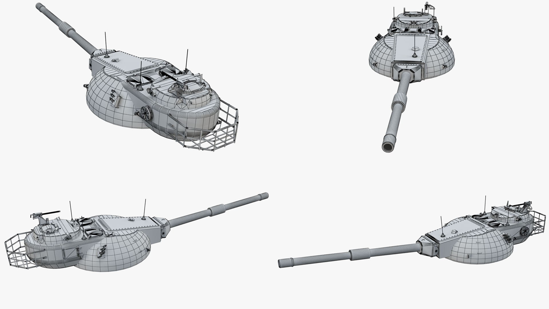 3D tank turret 3 - TurboSquid 1509939