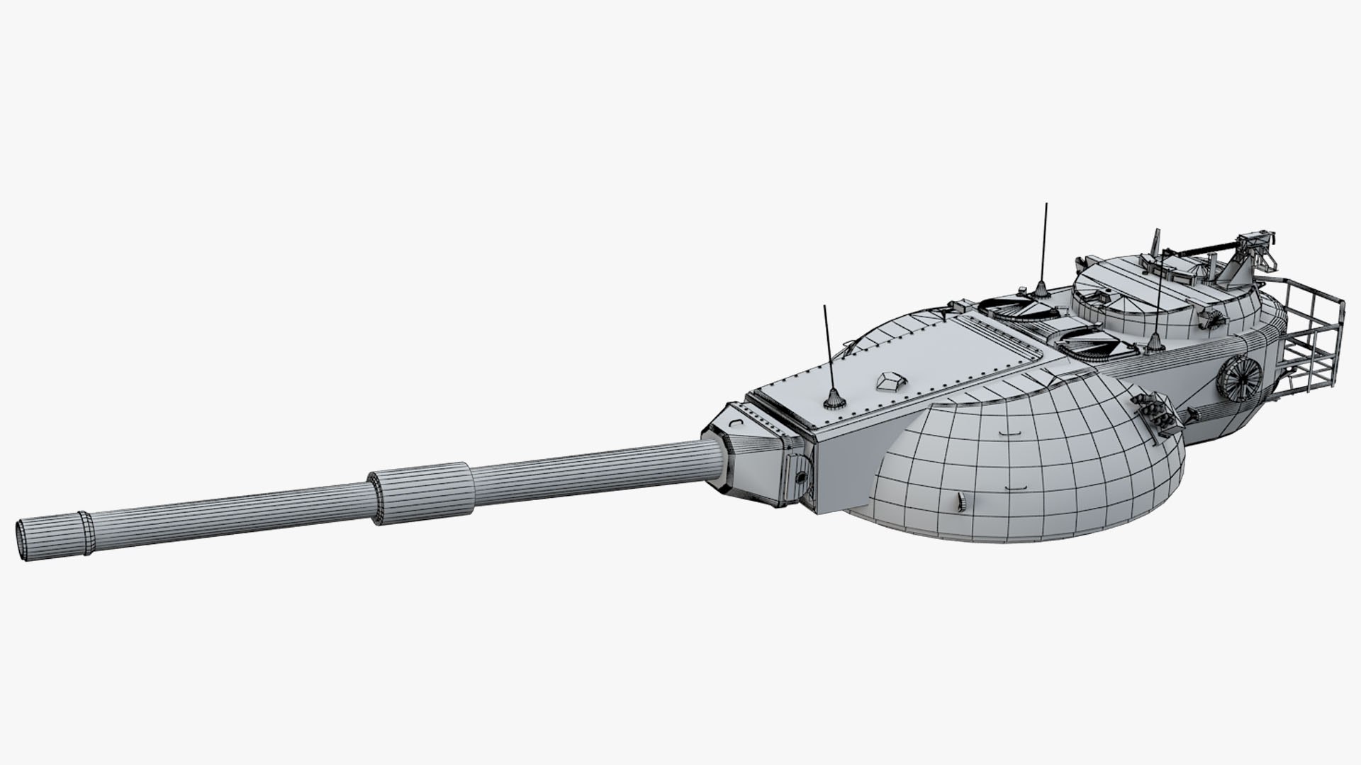 3D tank turret 3 - TurboSquid 1509939